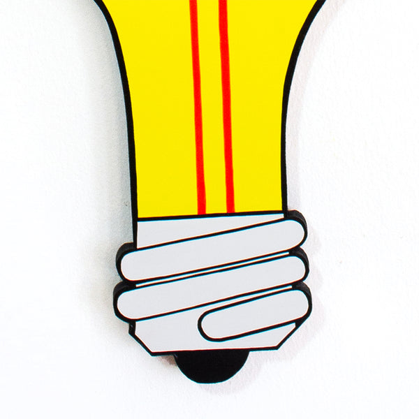 BRIGHT IDEA Light Bulb Cut-Out Painting – Beautiful Days