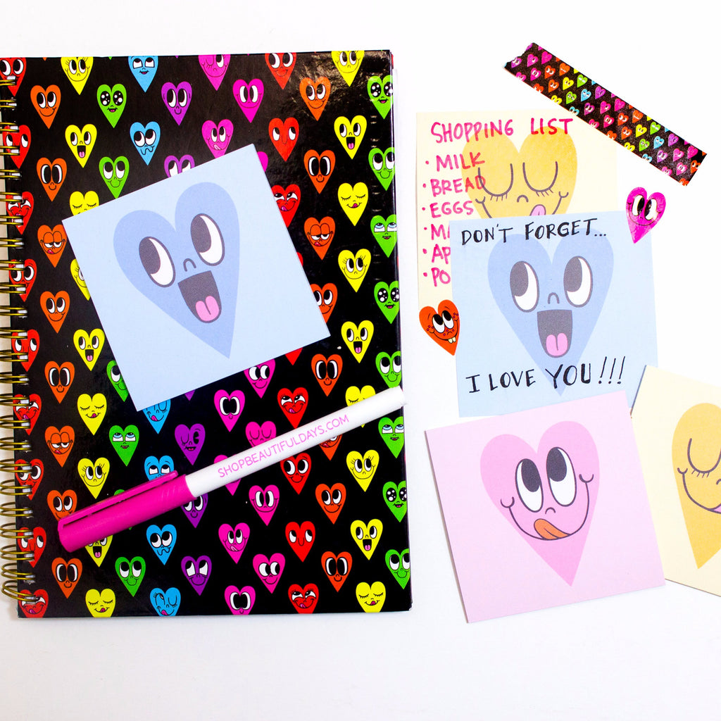 Sweet Heart Post-It Note Set – Beautiful Days