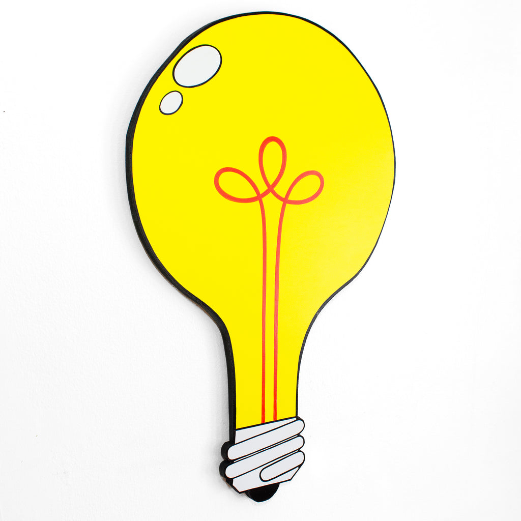 BRIGHT IDEA Light Bulb Cut-Out Painting – Beautiful Days